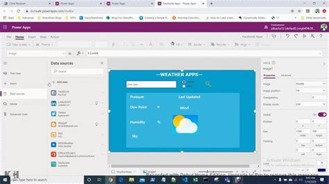 weather app in powerapps app sharepoint weather