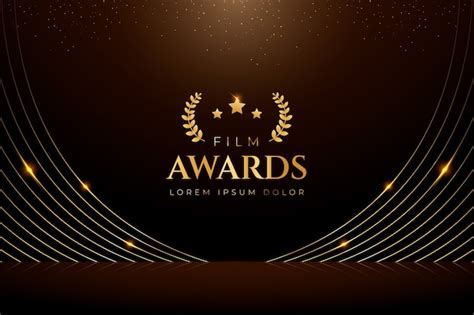 Gradient Oscars Film Awards Background Free Vector