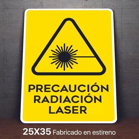Senalamiento Radiacion Laser Precaucion Letrero 25x35 Mebuscar México