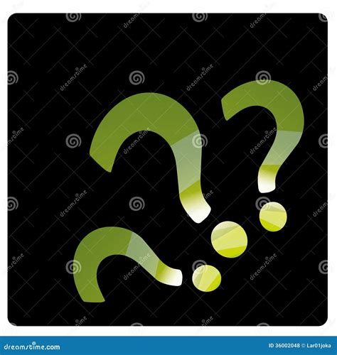 Question Marks Stock Vector Illustration Of Solution 36002048
