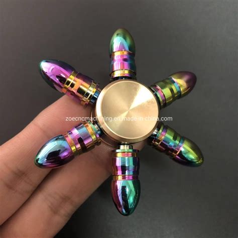 Wholesale Cheap Price Custom Cool Pvd Rainbow High End Metal Fidget