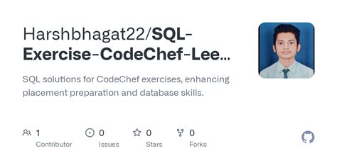 Github Harshbhagat22sql Exercise Codechef Leet Code Sql Solutions For Codechef Exercises