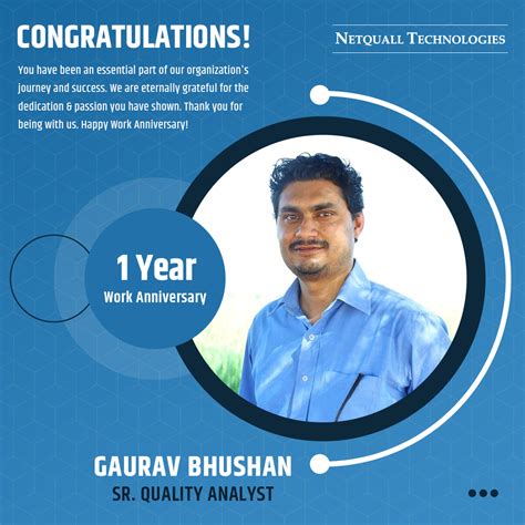 Netquall Congratulations To Gaurav Bhushan For Your