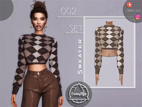 Свитер Set 002 Sweater Симс 4