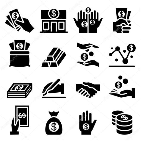 Money And Asset Icon Vector Illustration Symbol ⬇ Vector Image By