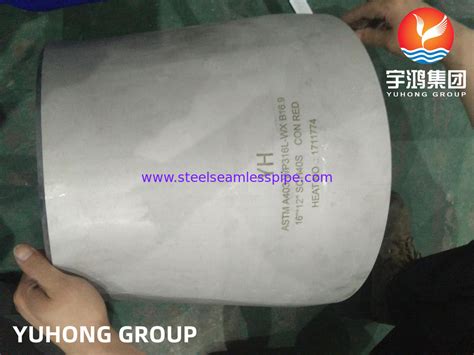 Astm A403 Wp316l Concentric Reducers Butt Weld Fittings B169 For Heat