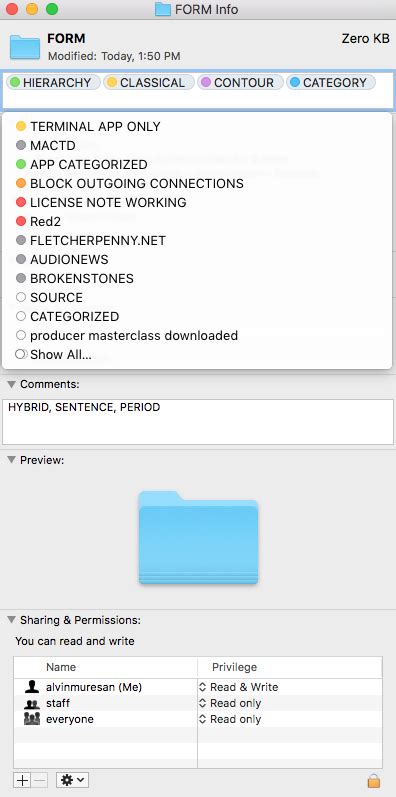 IMPORTING METADATA COMMENTS FROM MAC FOLDERS Scrivener For MacOS
