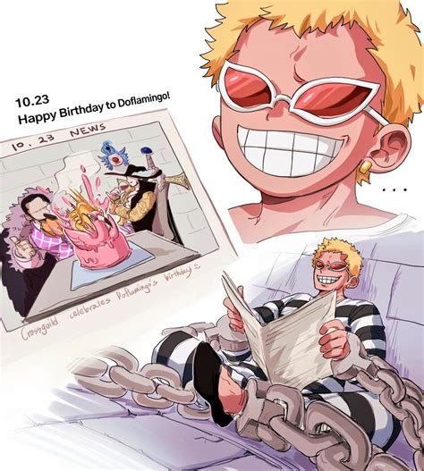 Donquixote Doflamingo Crocodile Dracule Mihawk And Buggy The Clown One Piece Drawn By