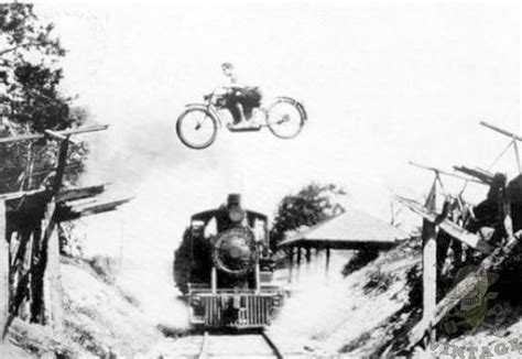 Vintage Motorcycle Stunts ~ Riding Vintage
