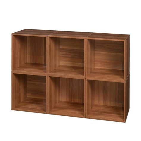 Niche Cubo 13 In X 13 In Warm Cherry Modular 6 Cube Organizer Pc6pkwc