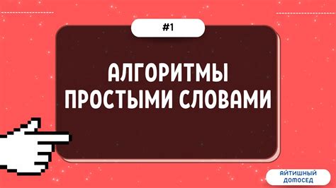 АЛГОРИТМЫ ПРОСТЫМИ СЛОВАМИ - YouTube