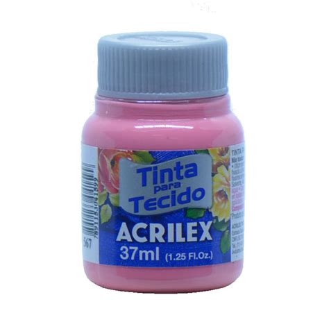 Tinta De Tecido Acrilex Fosca Rosa Chá Azul Atacarejo