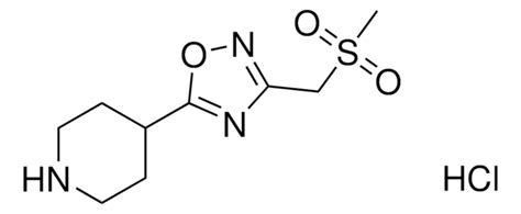 Methylsulfonyl Methyl Piperidin Yl Oxadiazole Hydrochloride AldrichCPR Sigma