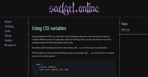 Using Css Variables