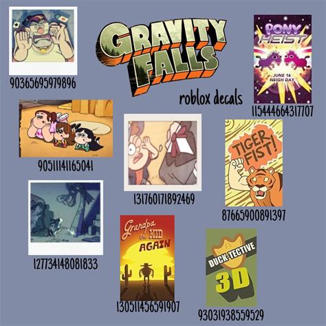 Gravity Falls Roblox Decals In 2025 Retro Poster Bloxburg Decal Codes Bloxburg Decals Codes