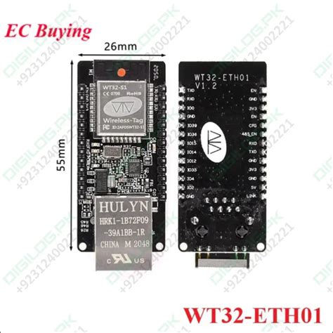 Wt32 Eth01 Embedded Gateway Serial Port Networking Digilogpk