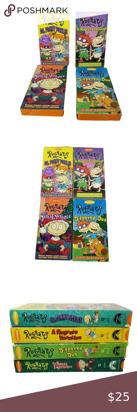 Nickelodeon Rugrats Orange Video Cassettes VHS Lot