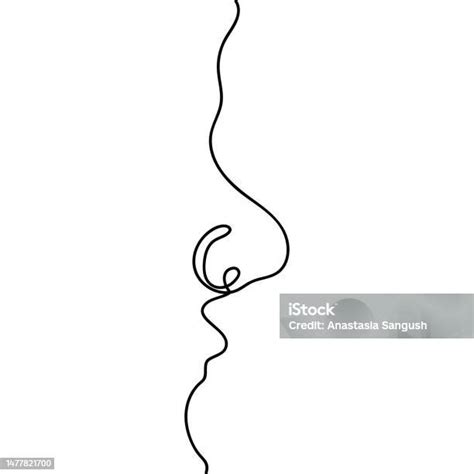 단일 한 선 그리기 코 해부학 인간의 장기 그림입니다 의료 개념입니다 간 내부 기관에 대한 스톡 벡터 아트 및 기타 이미지 간 내부 기관 간염 개념 Istock