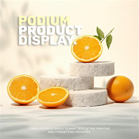 Premium Psd Summer Elegant And Natural Podium Stage Product Display