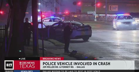 Forney Jim Miller Closed After Crash Involving Police Vehicle Cbs Texas