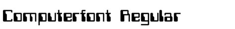 Computerfont Regular Font FontZone Net