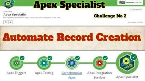 Automate Record Creation Apex Specialist Superbadge Challenge