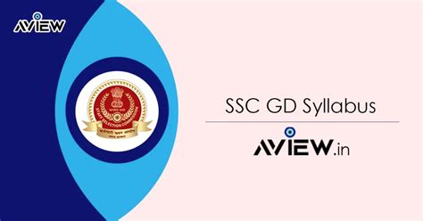 Ssc Gd Syllabus 2023 And Exam Pattern Pdf