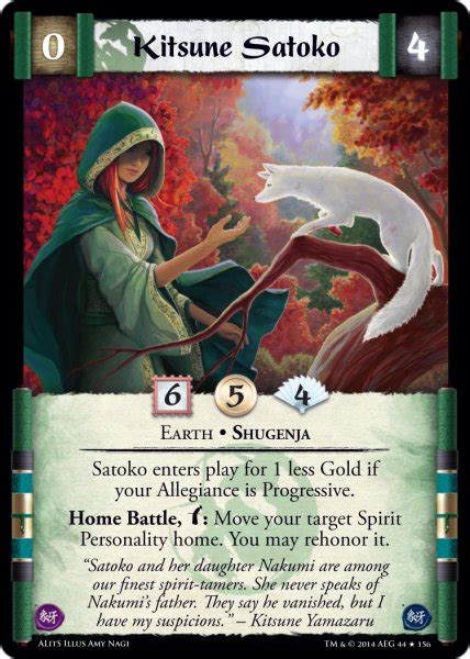 Kitsune Satokocard L5r Legend Of The Five Rings Wiki Fandom