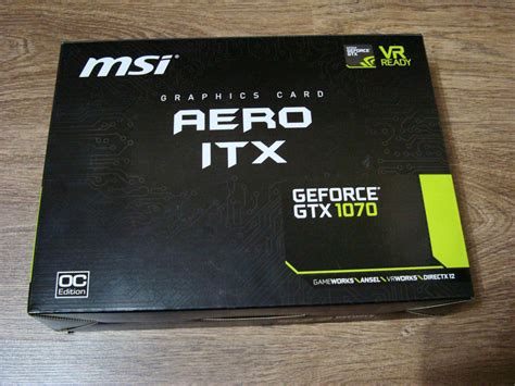 Видеокарта MSI GeForce GTX 1070 AERO ITX OC 8G — купить в интернет ...