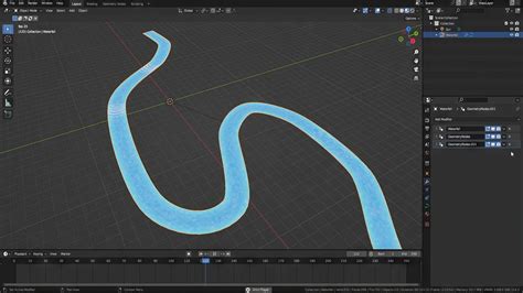 Blender 4 Stylized Waterfall Geometry Flippednormals