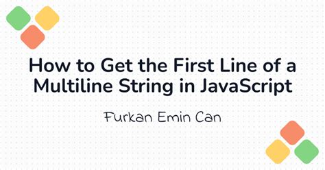 Florin Lungu On Linkedin How To Get The First Line Of A Multiline