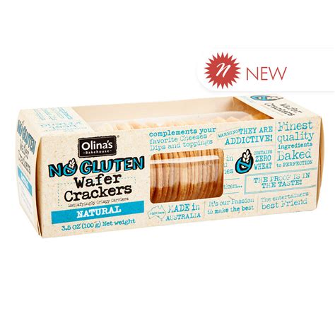 Olinas Gluten Free Wafe Cracker Ntral 3 5oz Boxncase
