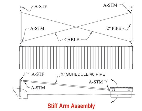 Stiff Arm Boat Dock Hardware