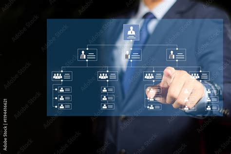 Business Hierarchy Structure Process Organization Chart Of Staff And