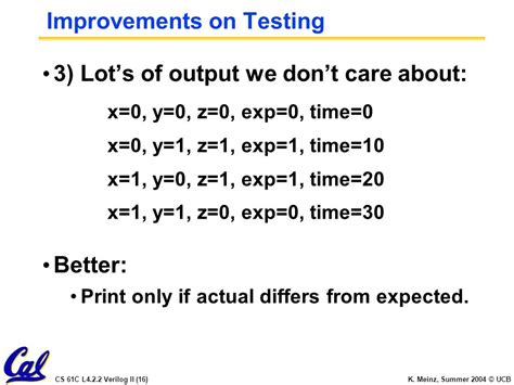 Cs 61c L422 Verilog Ii 1 K Meinz Summer 2004 © Ucb Cs61c
