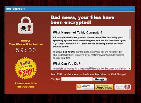 Fake Virus Screen Files Encrypted