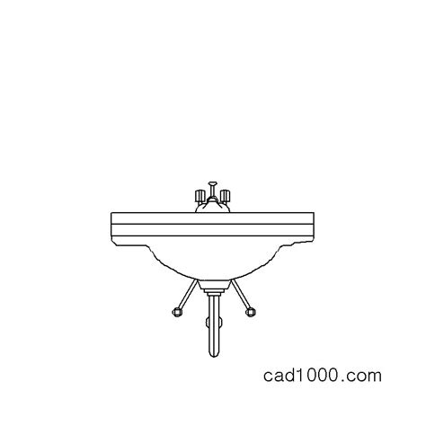 화장실 세면대 입면도 캐드소스 B La Ea007 Library Magnicad Cad Block Free Download