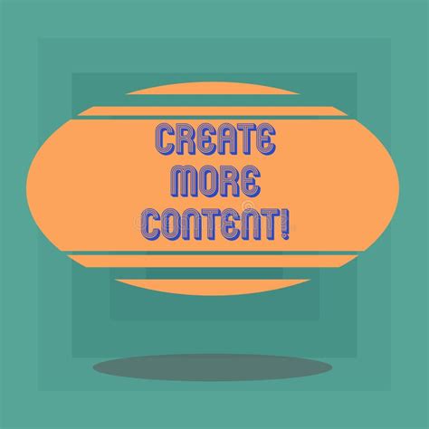 Conceptual Hand Writing Showing Create More Content Business Photo