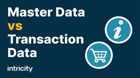 Master Data Vs Transaction Data Youtube