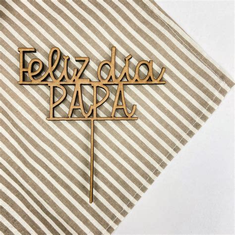 Topper Feliz Día Papá • Beautiful Blue Brides