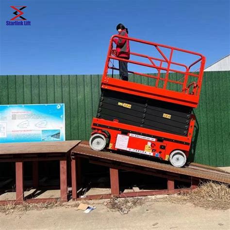 8m Hydraulic Lifting Platform Drive Self Propelled Scissor Lift Self