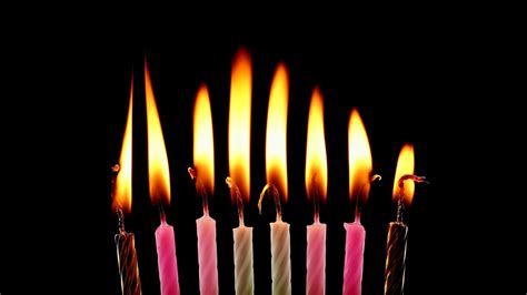 Eight Birthday Candles Burning Youtube