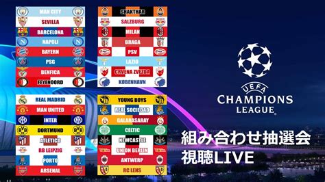 Uefaチャンピオンズリーグ組み合わせ抽選会 実況 Live【23 24 チャンピオンズリーグ】 Moe Zine