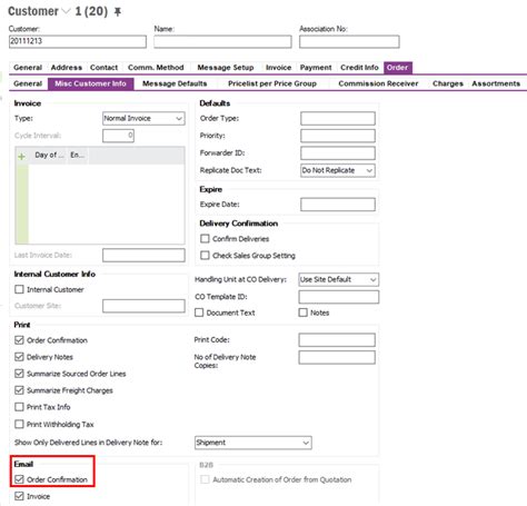 How Does Email Order Confirmation Check Box Work Ifs Community
