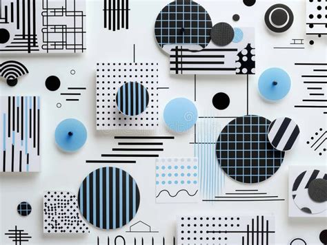 Abstract Geometric Pattern With Circles And Lines Stock Image Image