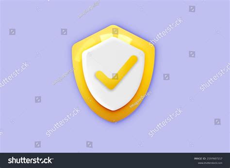 3d Security Safe Icon 3d Shield Stock Vector Royalty Free 2197607217 Shutterstock