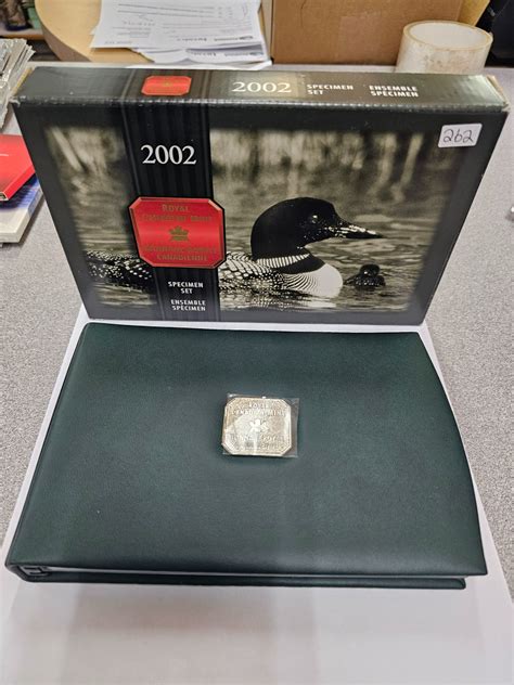 2002 Canadian Specimen Set The Loonie Celebrates The 15th Annivesary