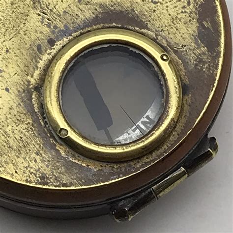 Victorian Brass Francis Barker Compass Pre 1875 Keepsakes
