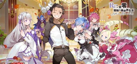 Rem Emilia Ram Natsuki Subaru Beatrice And 2 More Rezero Kara
