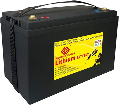 Amazon Lifepo4バッテリー12v100ah1280whディープサイクルリン酸鉄リチウム充電式バッテリー内蔵bmsはアウトドア